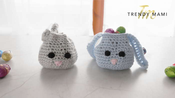 Here’s How to Make Your Own DIY Easter Baskets with Crochet Bunnies ...